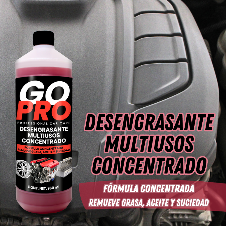 Desengrasante Multiusos Concentrado Go Pro 900 ml – Vaco Trading